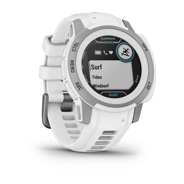 Relogio Garmin Instinct 2s Solar Surf Branco Com Monitor Cardíaco De