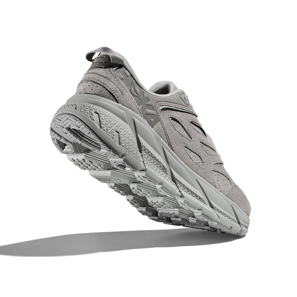 Tênis Masculino Hoka Clifton L Suede Cinza Tfmall Trackandfield