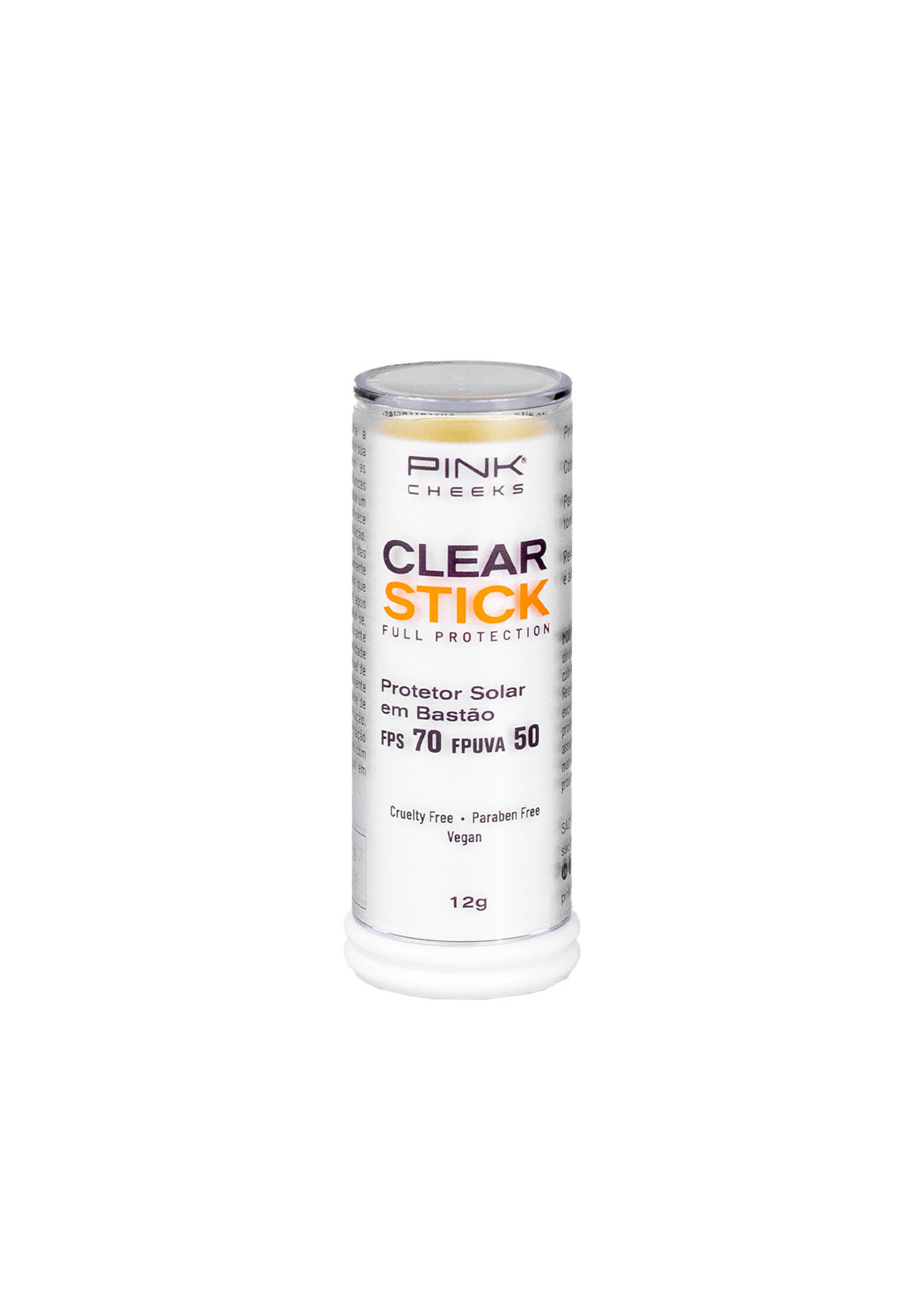 Protetor Clear Stick Transparente FPS 70 12g | TFC Market - Track&Field
