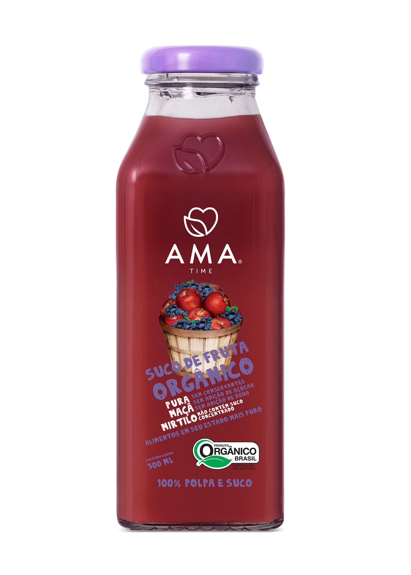 Suco Maçã Mirtilo Ama - 300ml | TFC Market - Track&Field