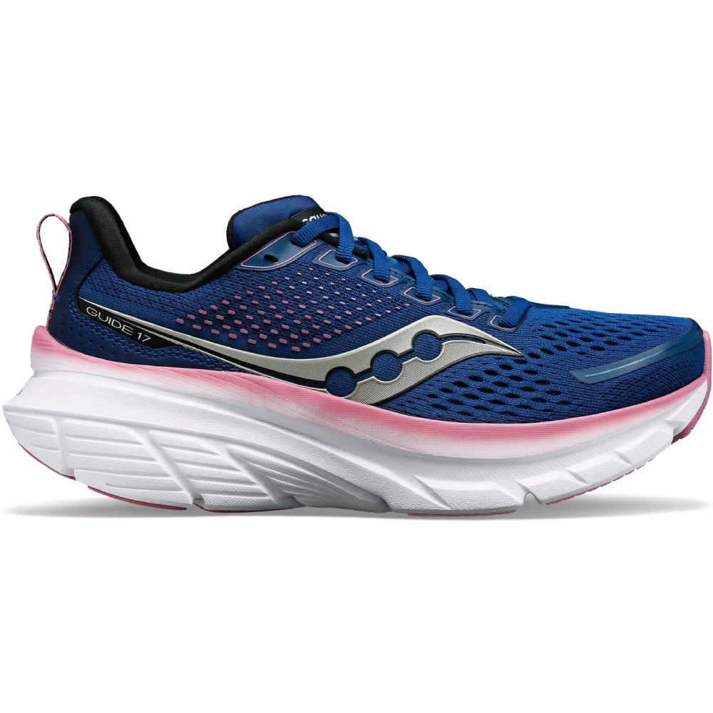 Tênis de Corrida Saucony Guide 17 Feminino Azul/Branco - Track&Field
