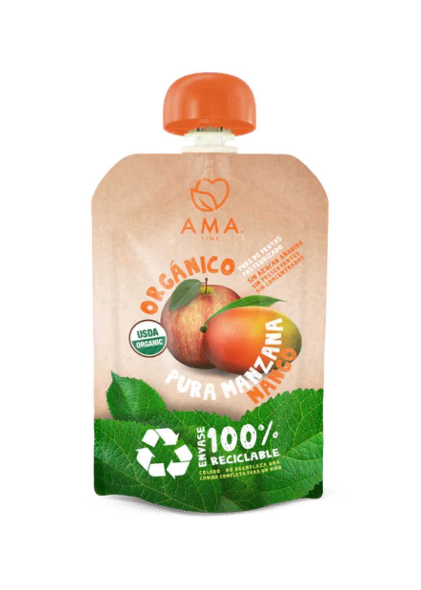 Purê Orgânico Maçã Manga Ama - 90g | TFC Market - Track&Field